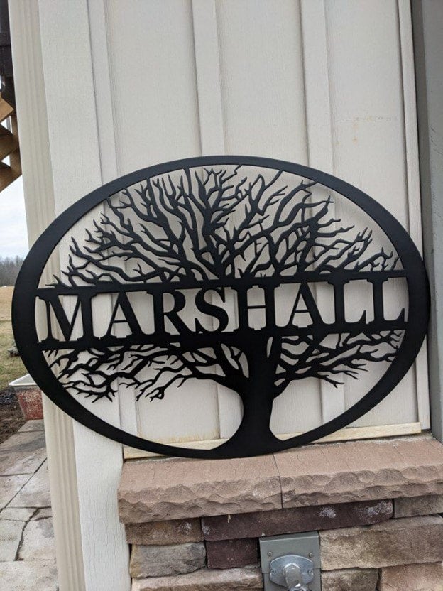 Oval Tree | Betty's Sign Studio
